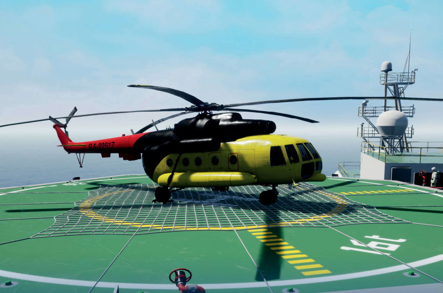 Helideck VR simulator - Helideck VR - STORM SIM