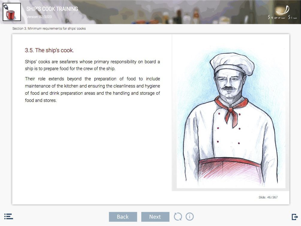 ELM software - Cook - STORM SIM - for ships