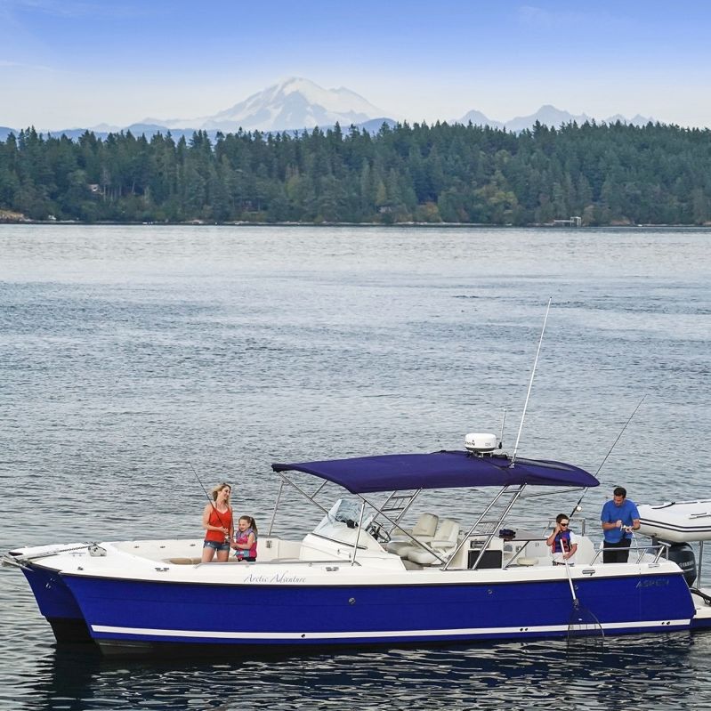 Catamaran express cruiser - L107 - Aspen Power Catamarans - outboard ...