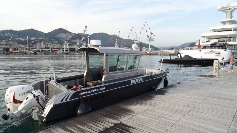 Outboard center console boat - 800 Cabin - Tinn-Silver aluminium boats ...