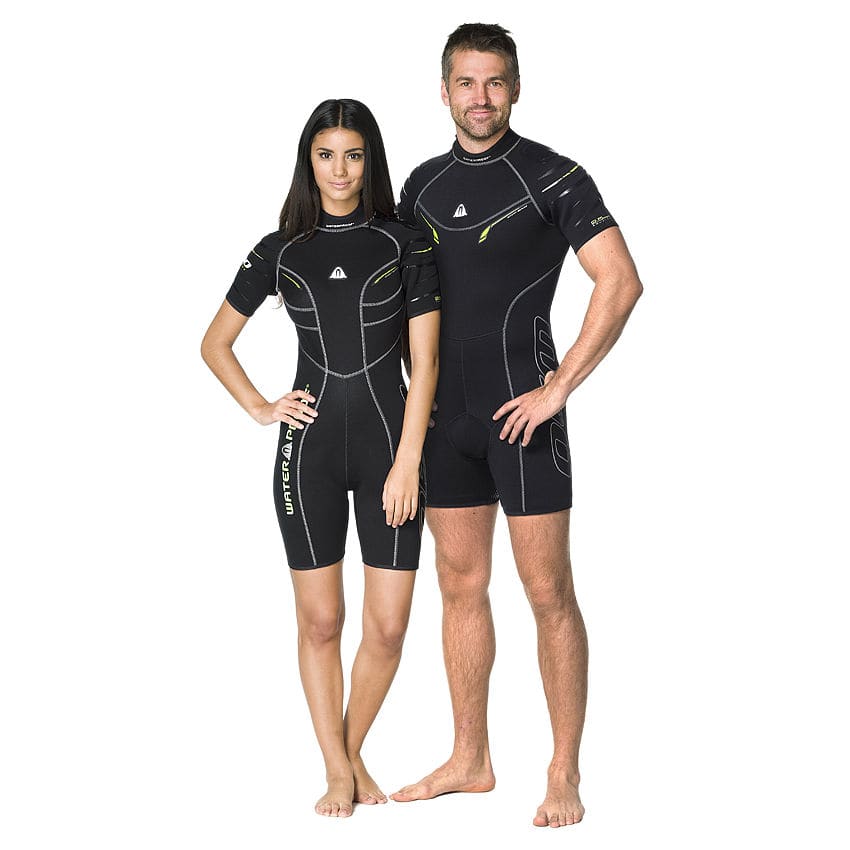Dive wetsuit - W30 - Waterproof Diving GmbH - one-piece / shorty / short-sleeved