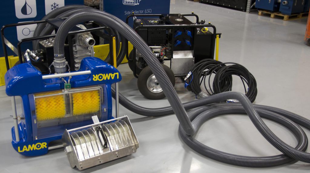 Multi-brush oil skimmer - Minimax 12 - LAMOR - Videos