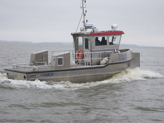 Tugboat professional boat - SC LBTW 9500 - LAMOR - inboard / aluminum