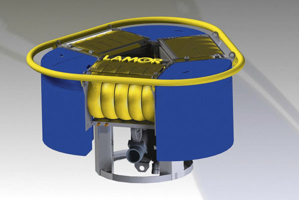 Weir oil skimmer - LMS 115/140 - LAMOR - brush / disc