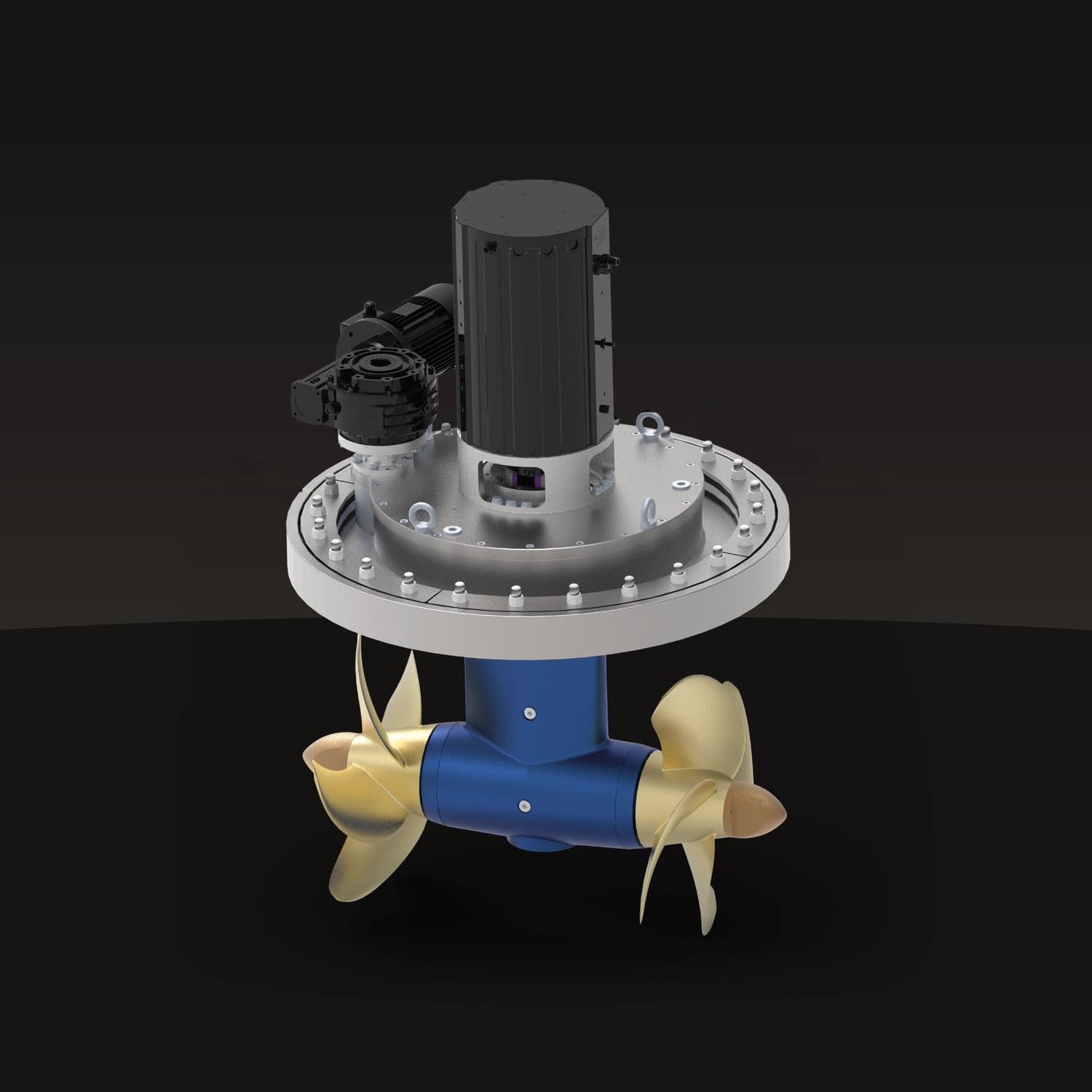 Azimuth thruster - CMA150CR - Current Motion - external / for boat / twin counter-rotating ...
