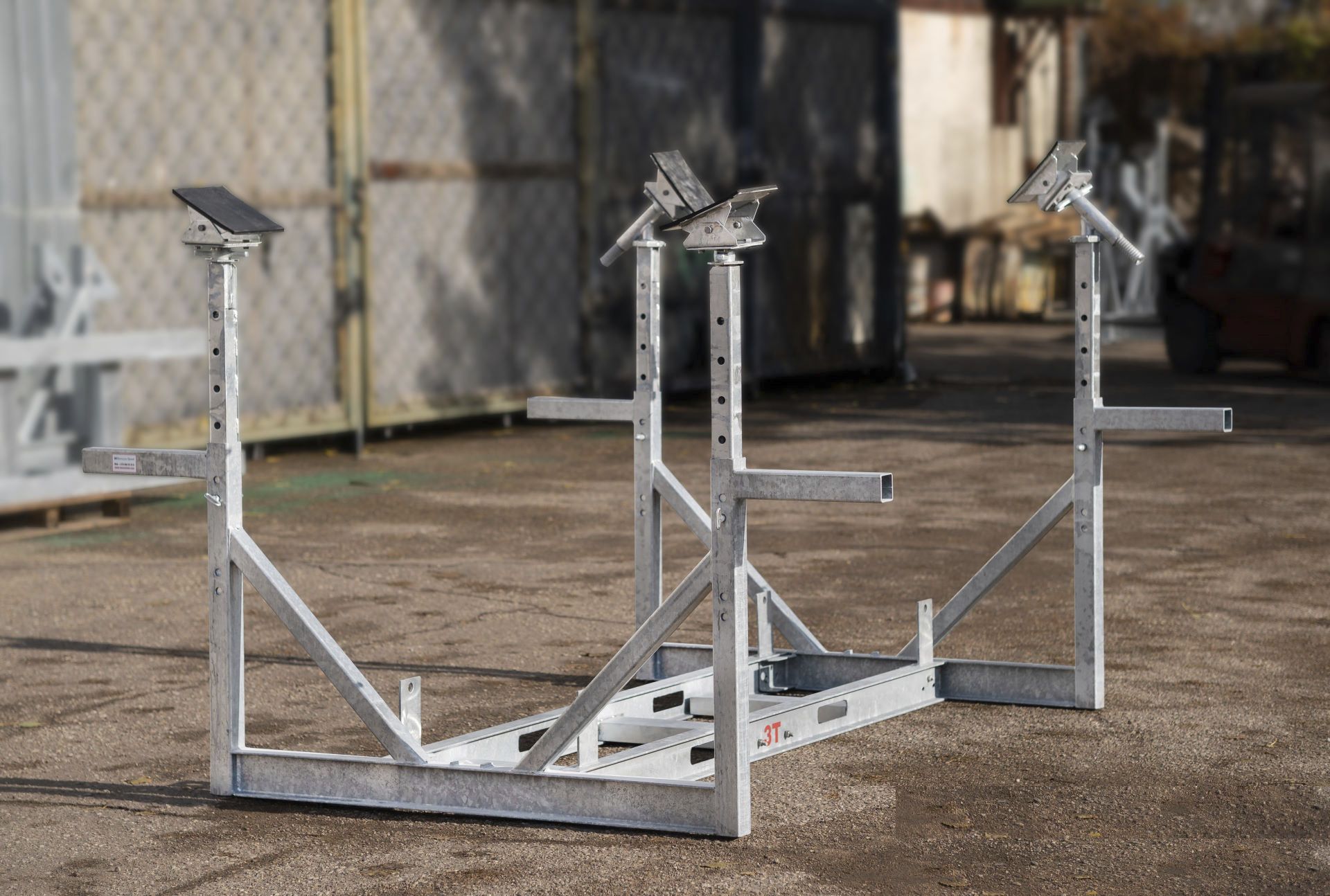 Boat cradle - Reecon Steel - adjustable / keel / mobile