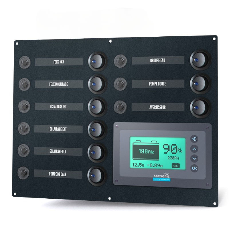 Boat switch panel - ETA09G - seatronic - lighting / LED
