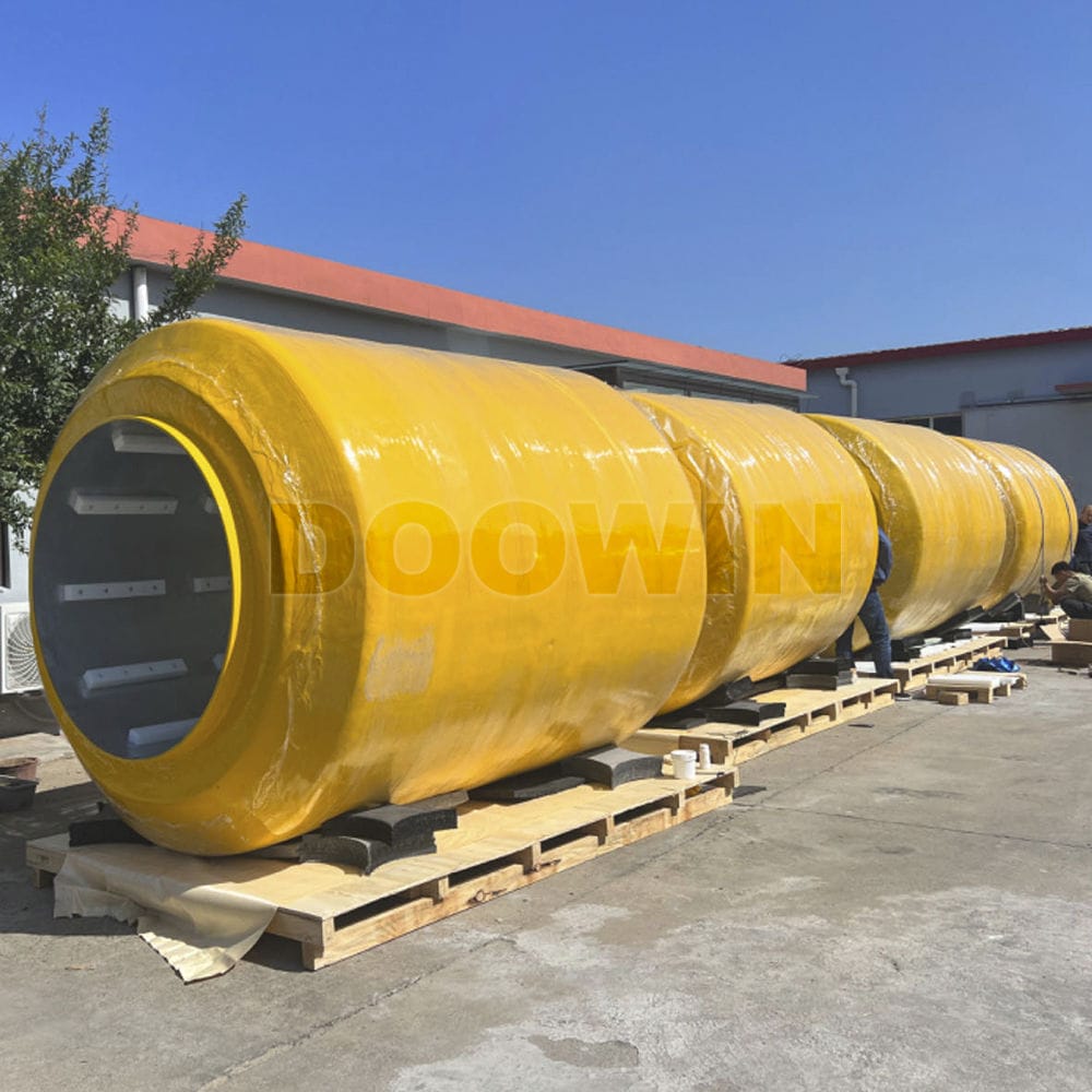 Harbor fender - Donut - Doowin Marine - pile / cylindrical / black