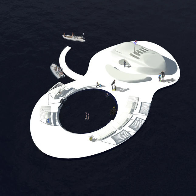 Swim platform - SEAFLOATECH - floating / for jet-skis