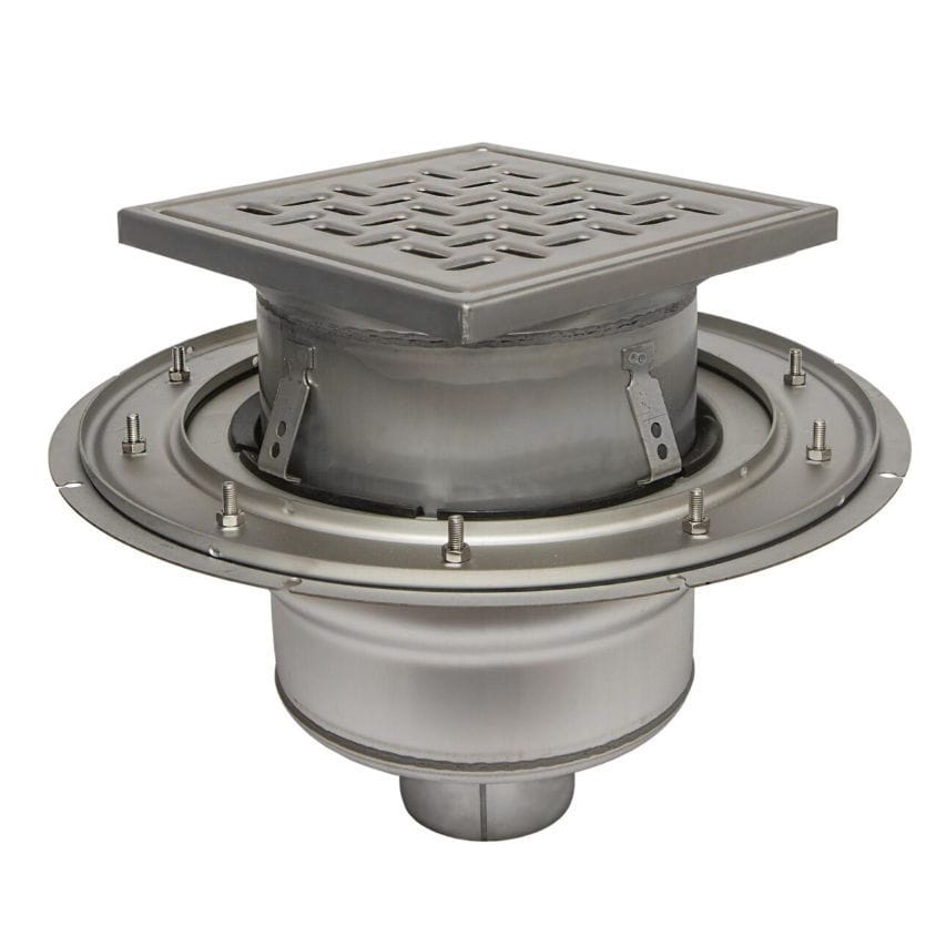 Stainless steel floor drain - BFD-130 - BLUCHER - for yacht / for ships ...