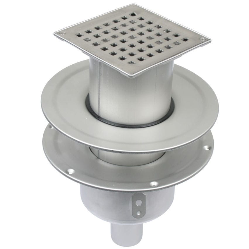 Stainless steel floor drain - 350.390.050 - BLUCHER - for yacht / for ...