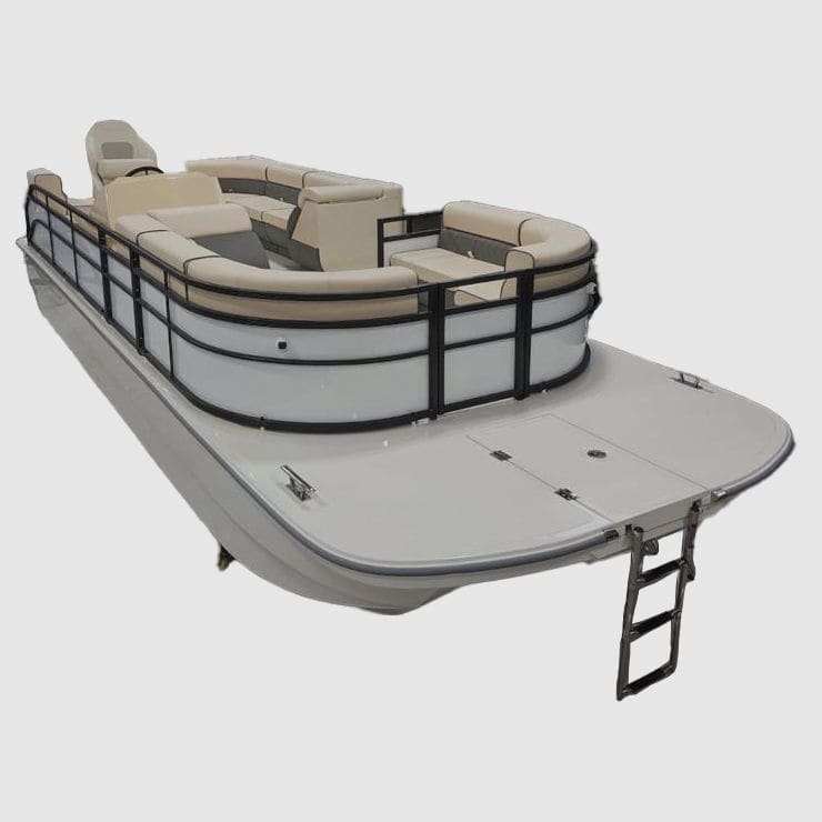 Outboard pontoon boat - 250 GR - Driftmark Marine - open / side console ...