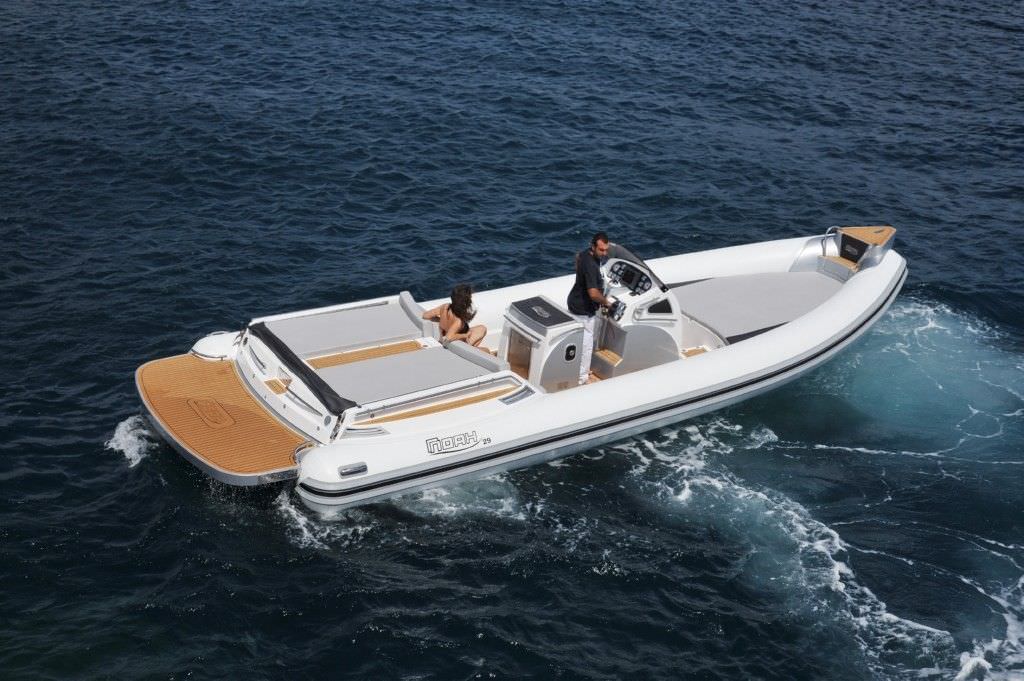 Inboard inflatable boat - 29 - NOAH SRL - rigid / center console / sundeck