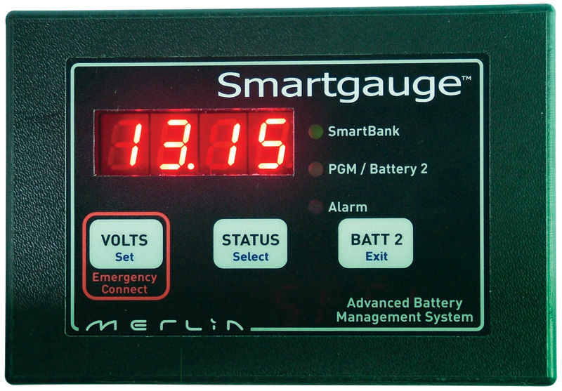 Battery charge controller - Merlin M/Power - boat / digital display