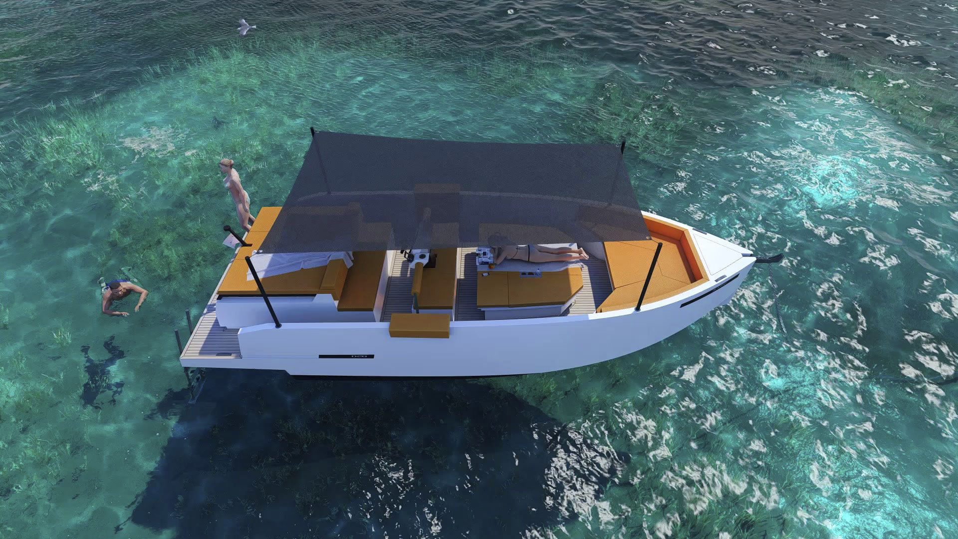 Outboard center console boat - D28 DECK - De Antonio Yachts - center ...