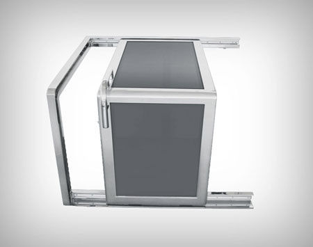 Companionway door - Mazzer Srl - for boats / sliding / curved