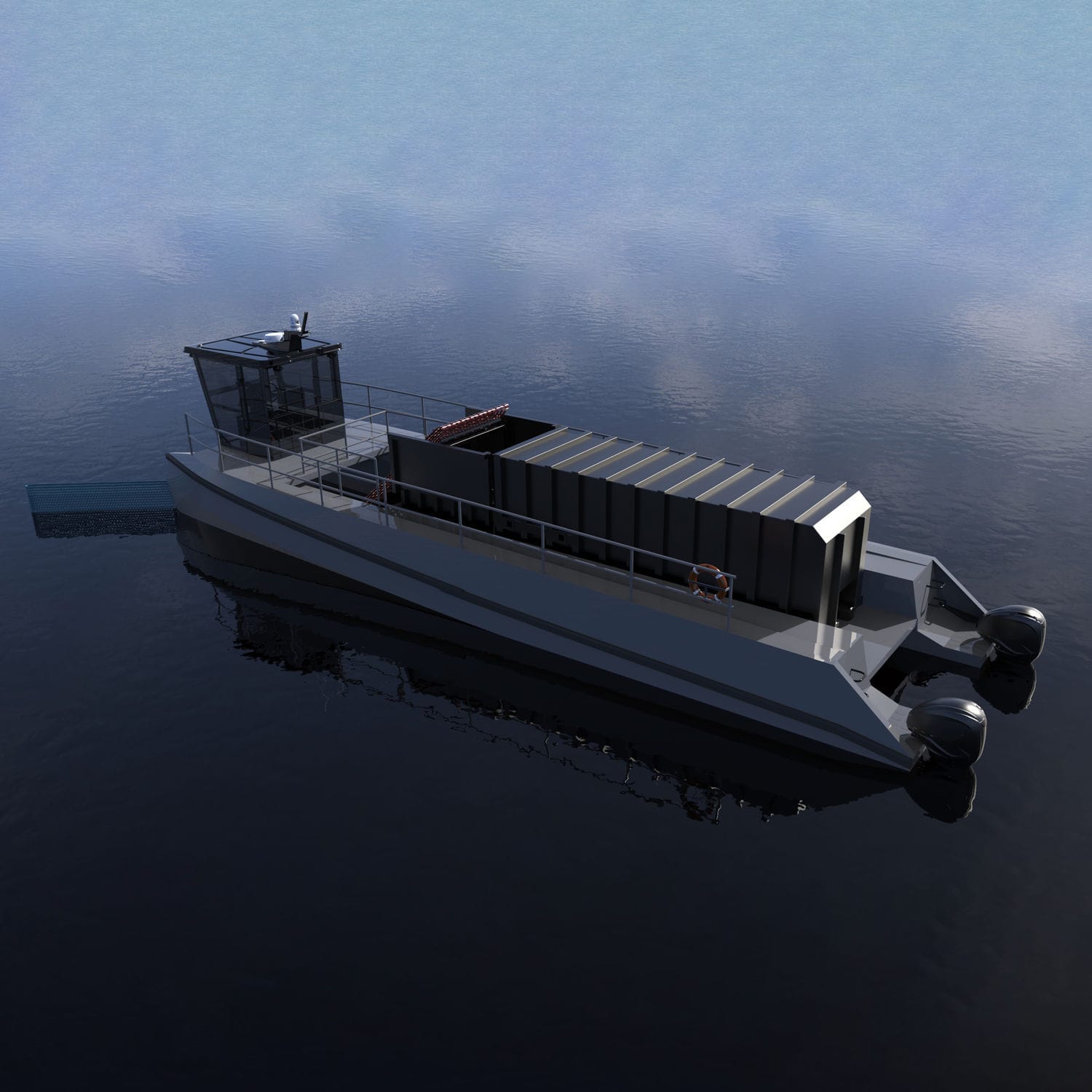 Transporter special vessel - 3000 - 2000 OCEAN CLEANER - ARESA SHIPYARD ...