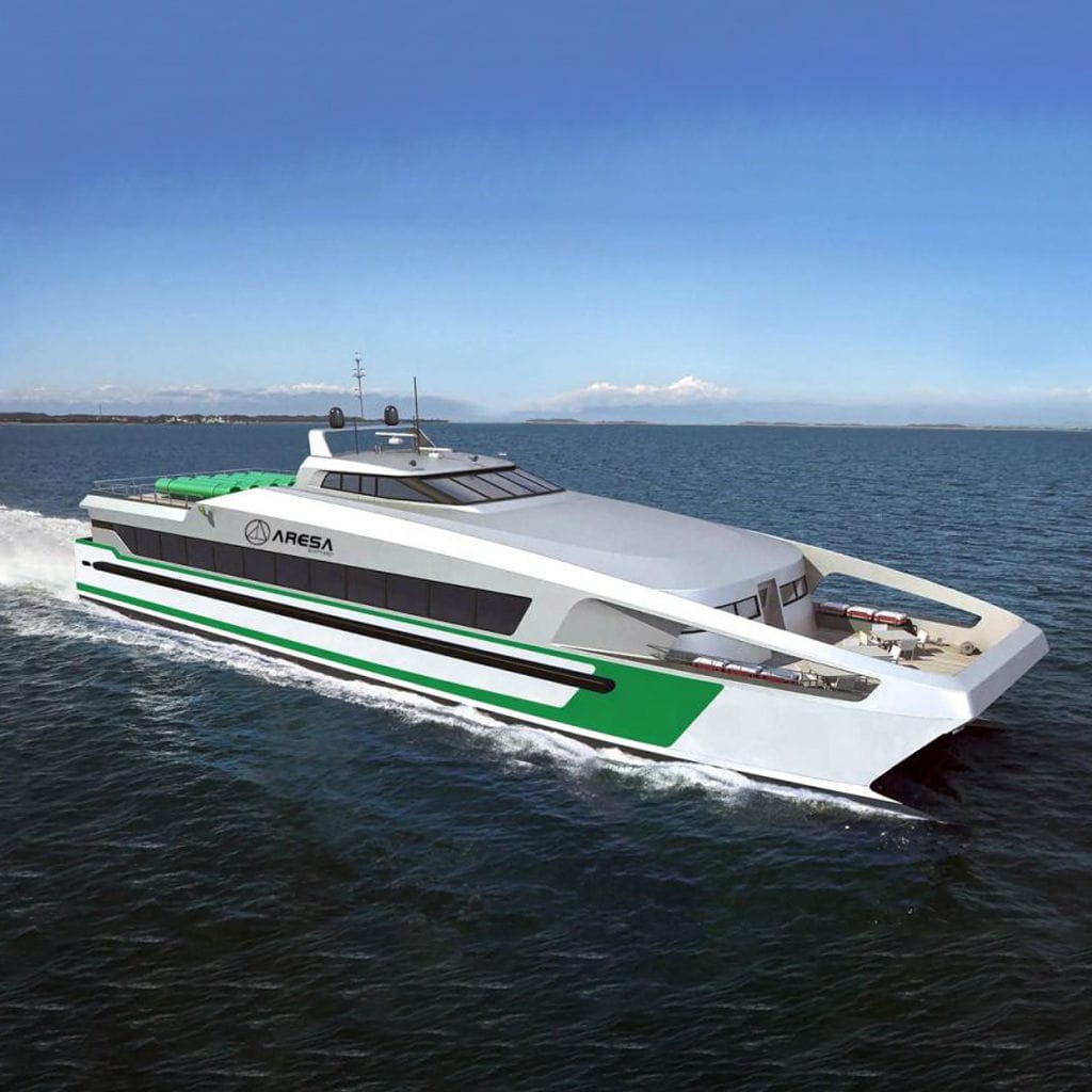 Catamaran passenger ferry - 3500 H2 FCAT - ARESA SHIPYARD - composite / GRP
