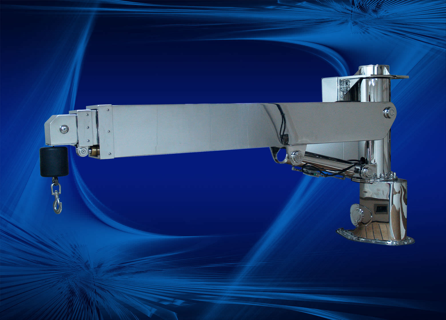 Yacht crane - Ocean Group - for decks / luffing jib