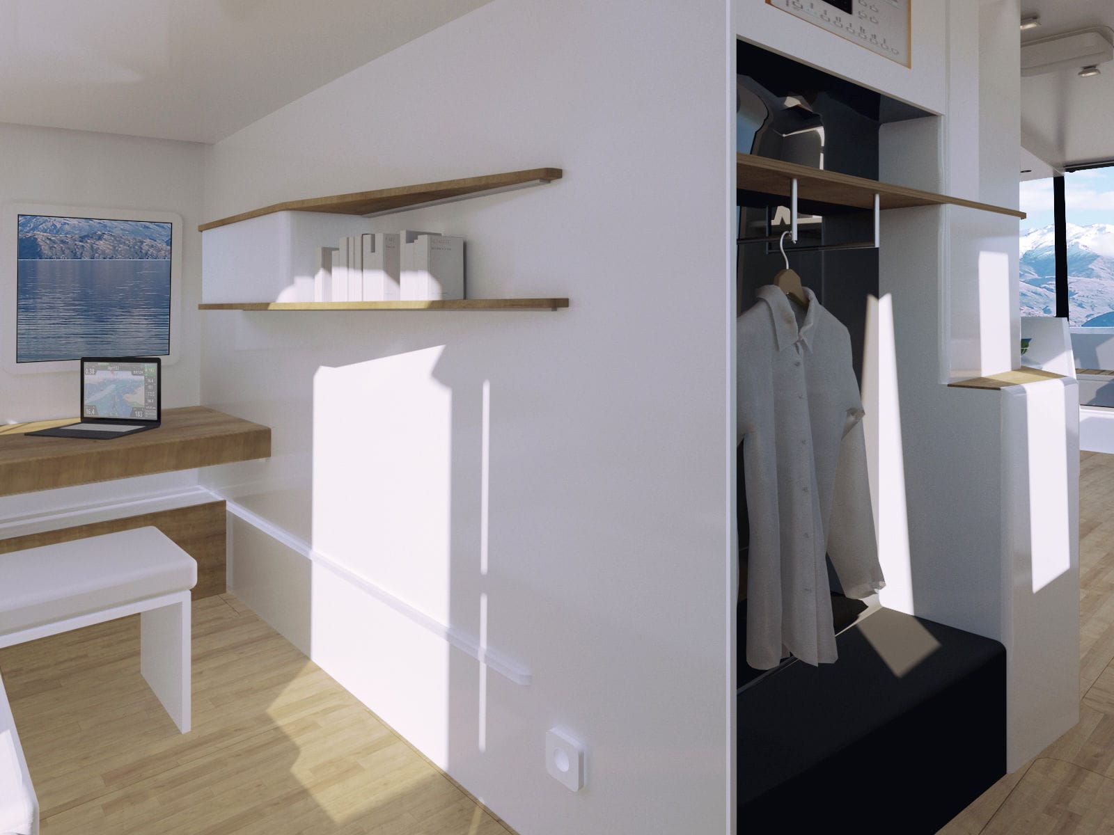 Catamaran houseboat - KRONLAND II - Bader Hausboot - outboard ...