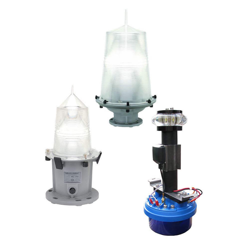 Harbor signalling light - MLED series - Tideland Signal - LED / white / red