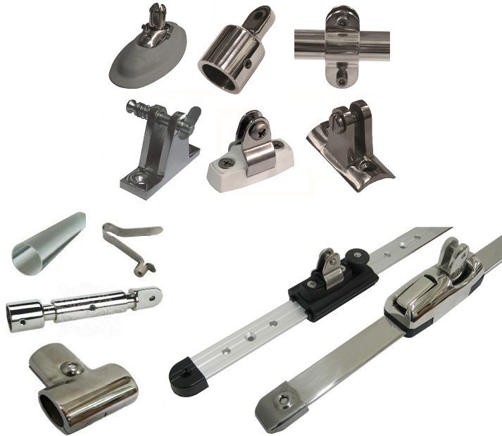 Boat Bimini top mounting hardware - BIMINI TOP NAUTICA