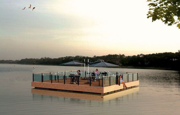 Marina platform - AquaTerrazza - Aquashell - floating / custom
