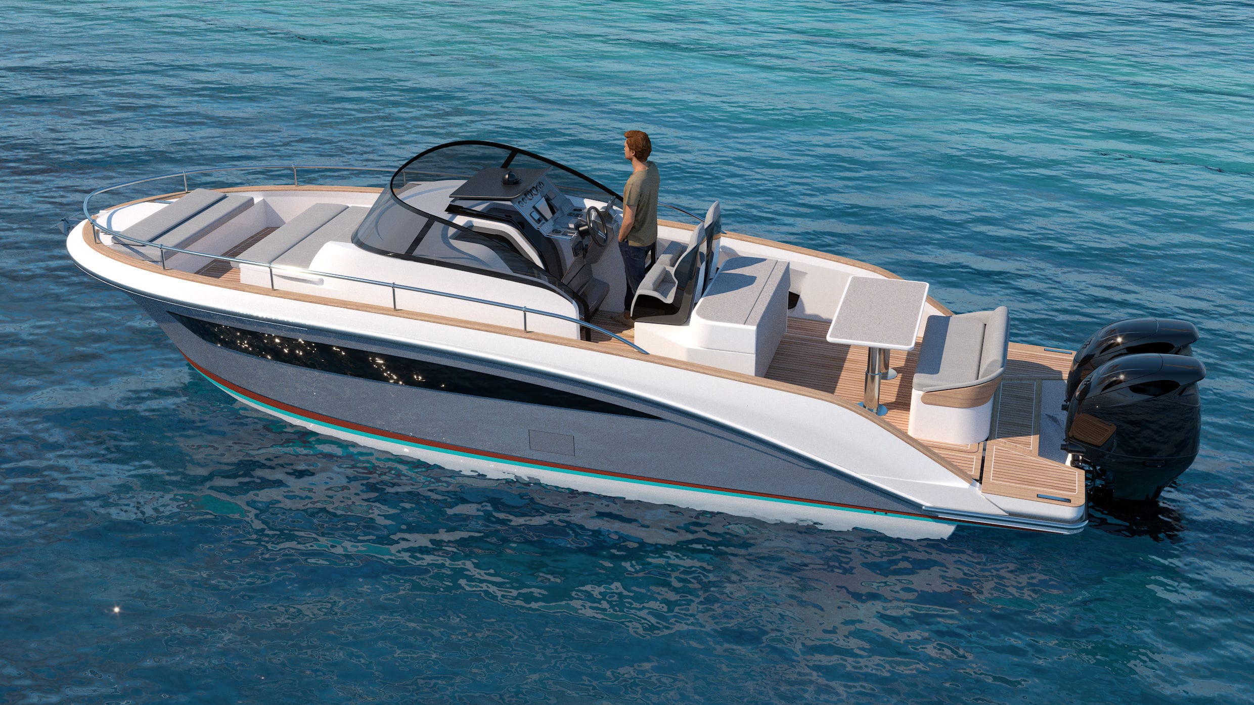 Outboard center console boat - Levriero 32 - PHIEQUIPE - 10-person max ...