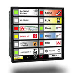 Ship monitoring and control panel - J3000 - A.M.I. - for yachts / alarm