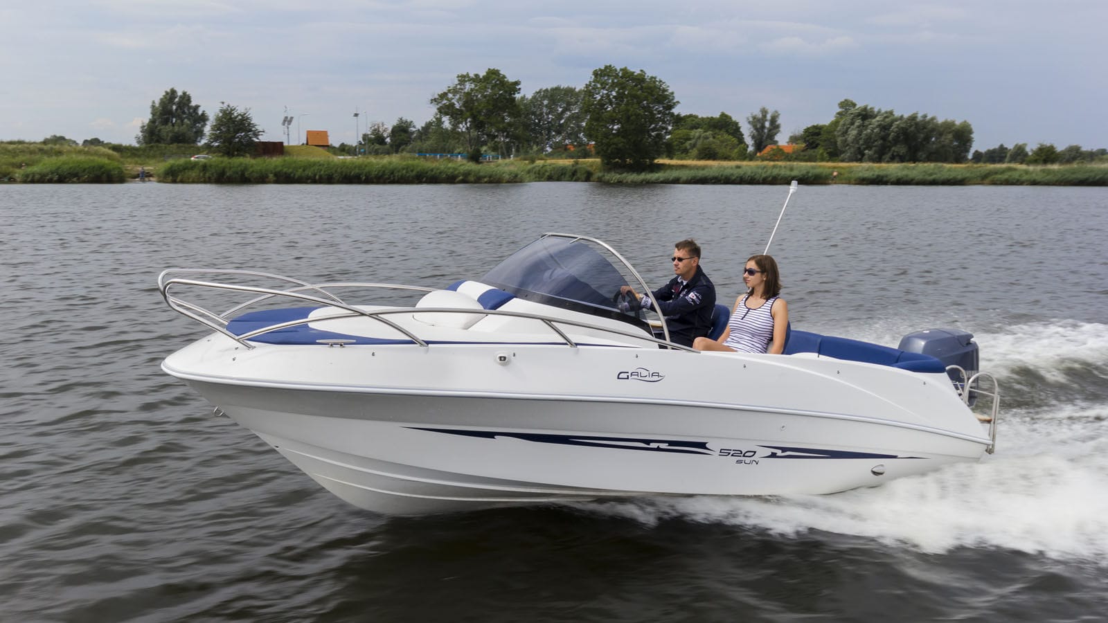 Outboard day cruiser - 520 - Galia Boats - open / 7-person max. / 5 ...