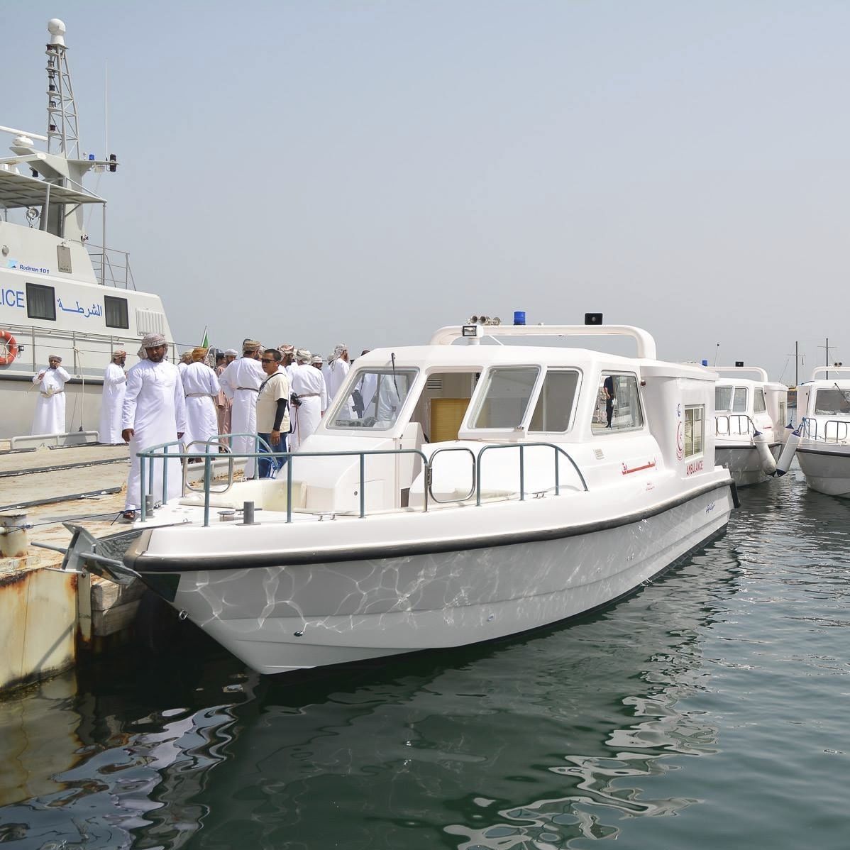Ambulance boat - 36 - SMART OWN - outboard / GRP / medical