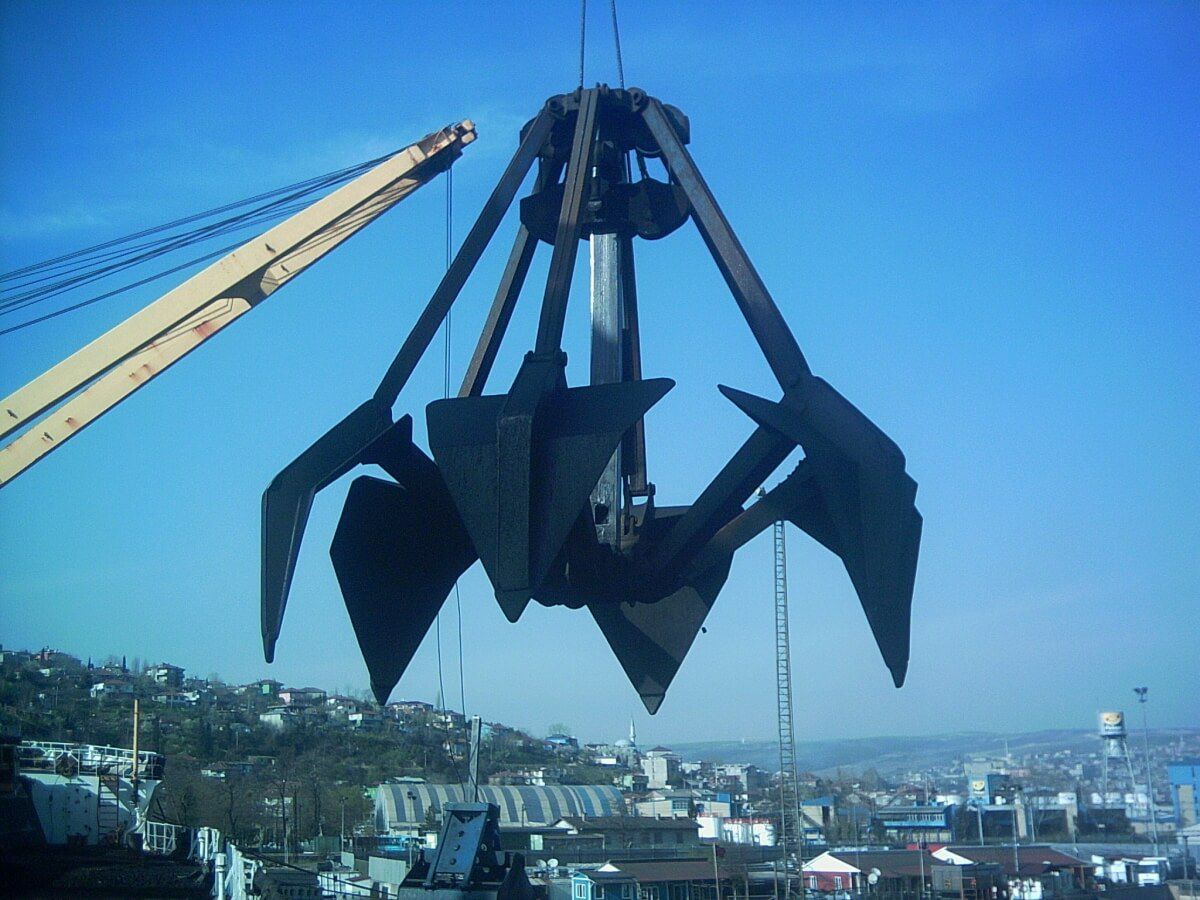 Claw bulk cargo grab - Mechanical Touch Down Orange Peel - Kardesler ...