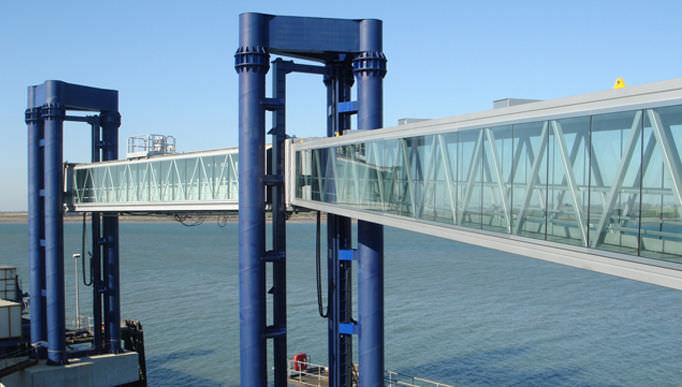 Ferry gangway - THALASSA - ADELTE - terminal / motorized / steel