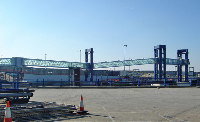 Ferry gangway - THALASSA - ADELTE - terminal / motorized / steel
