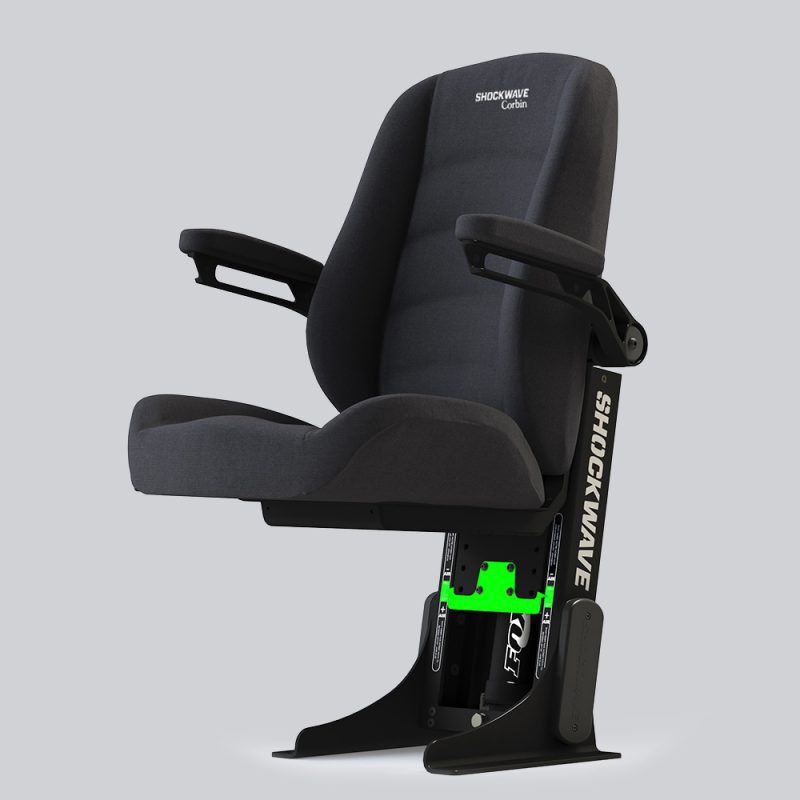 Helm seat - SW-S2-1200 - Shockwave Seats - for professional boats / for ...