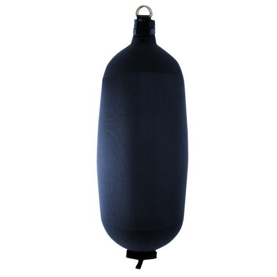 Boat fender - C124 - FENDERTEX - cylindrical / black / blue