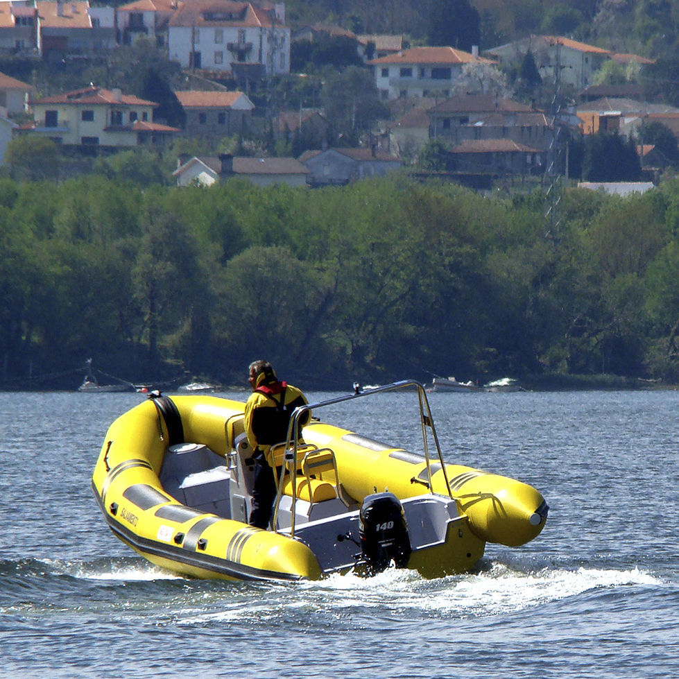 Outboard inflatable boat - PL-46 - TarponPro - rigid / open / center ...