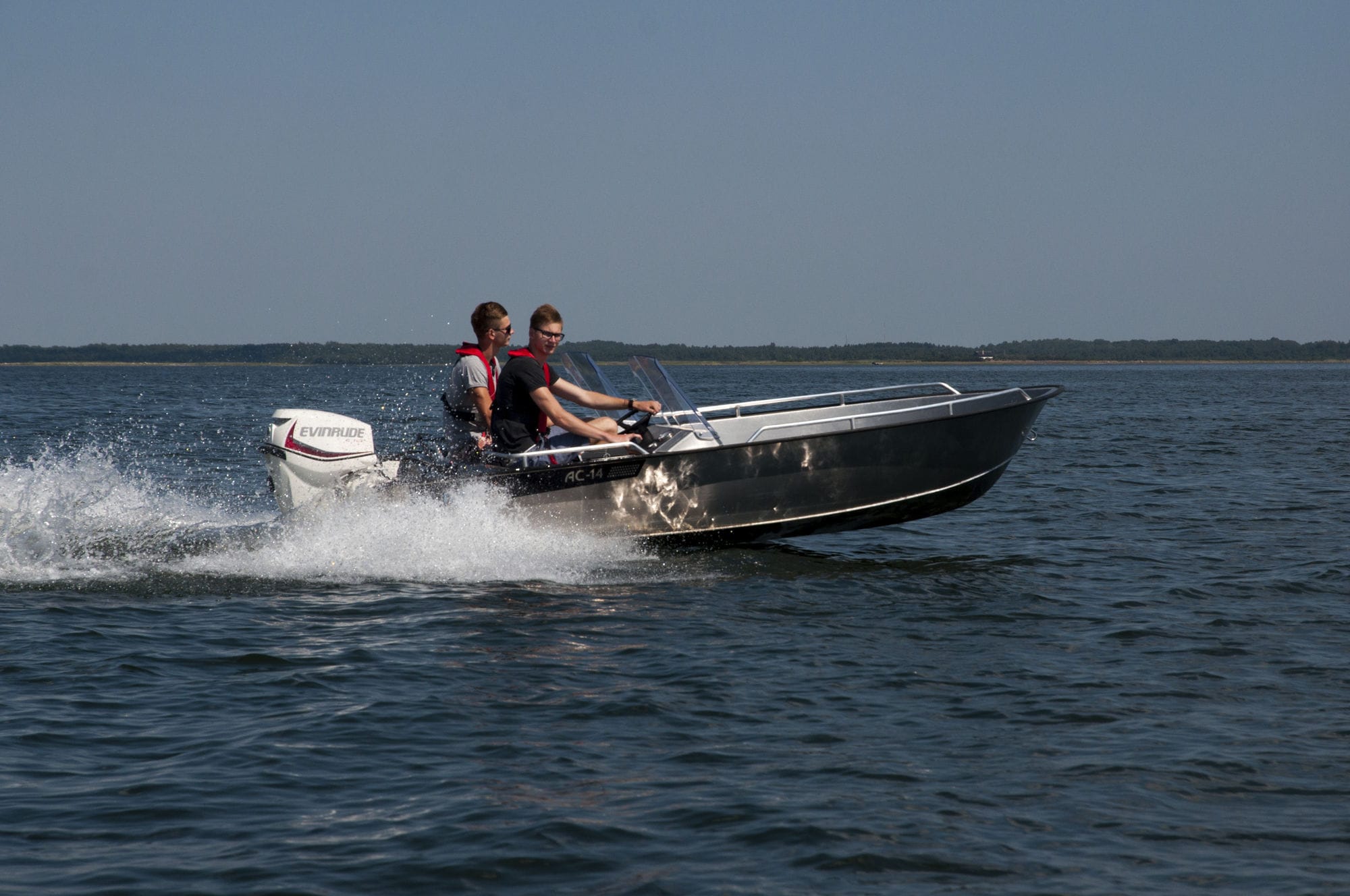 Outboard small boat - AC-14 - Alunaut OÜ - open / for fishing / aluminum