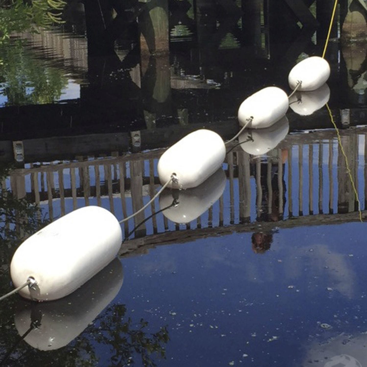 Pollution control boom - Secure Buoy - Parker Systems Inc. - inflatable ...