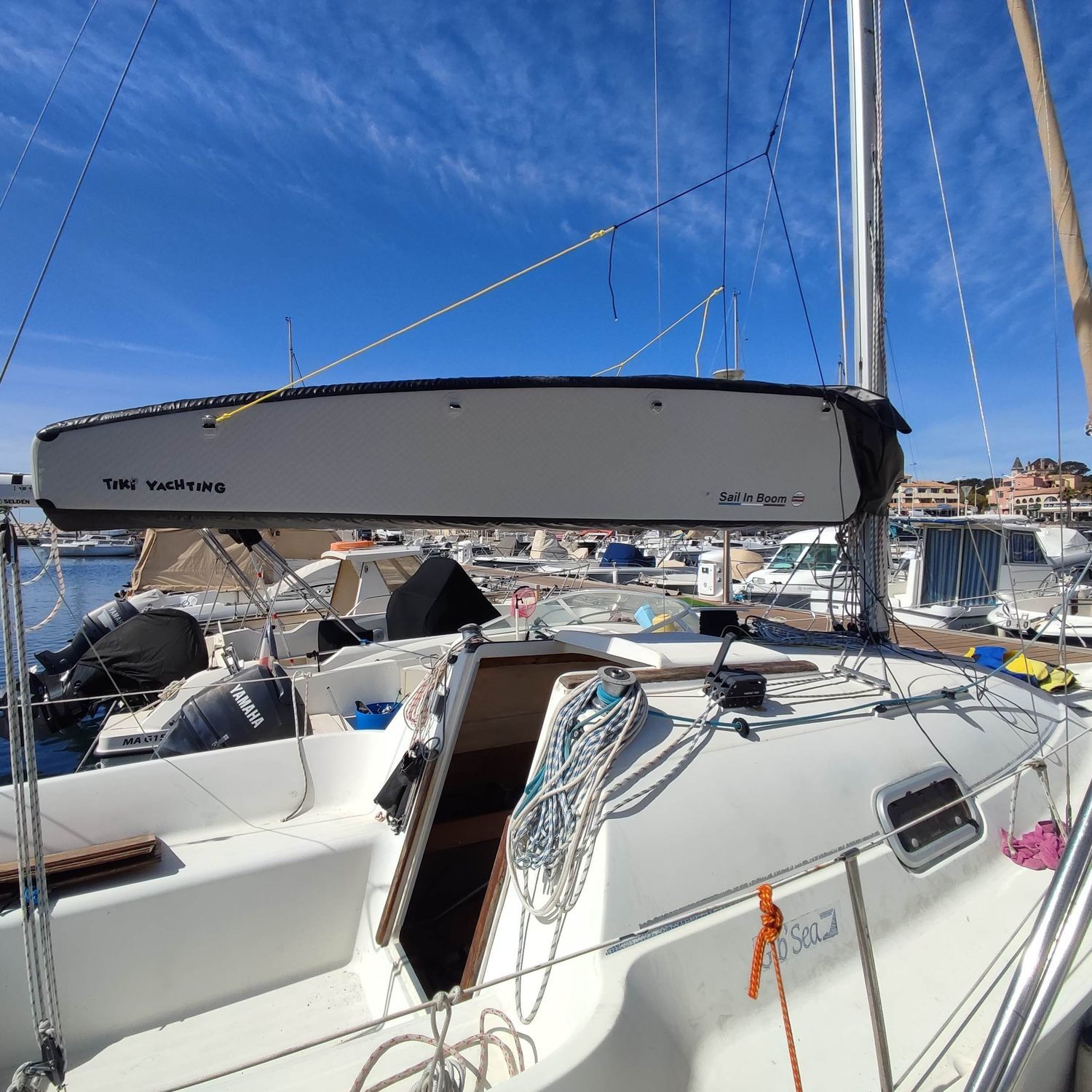 Inflatable lazy bag - SAIL IN BOOM - TIKI FACTORY