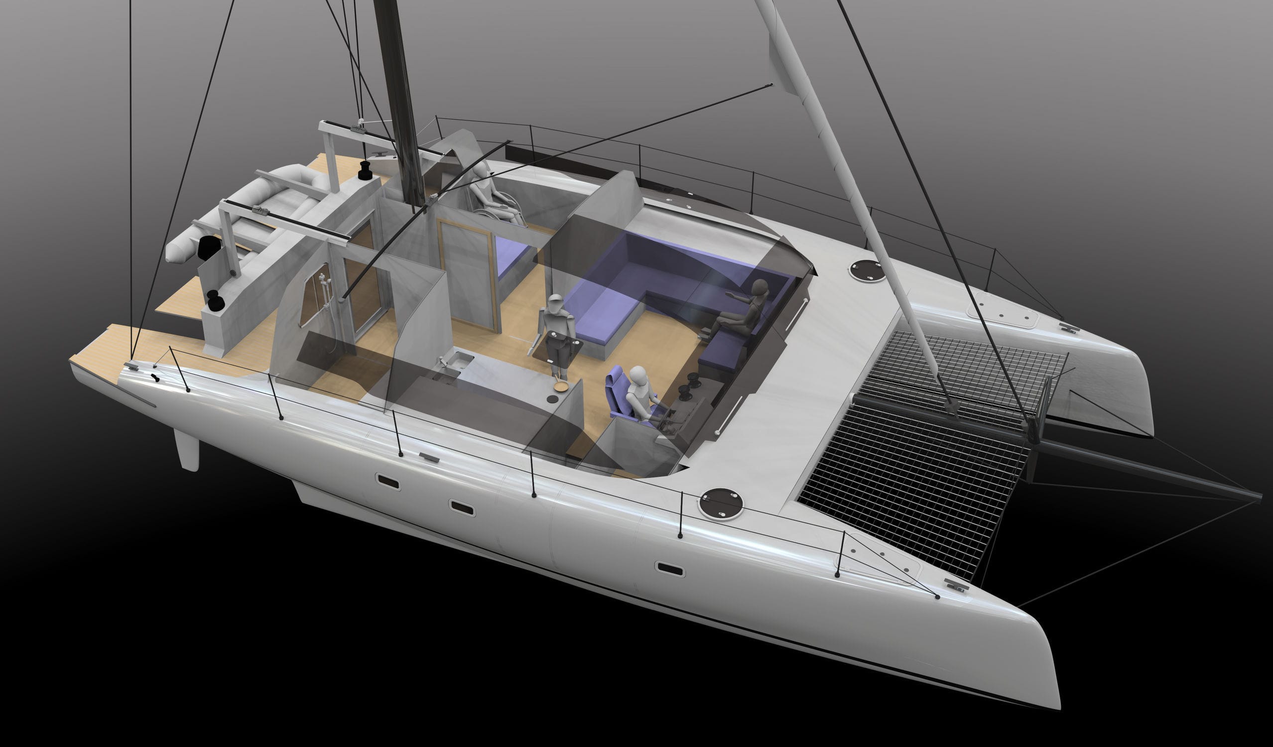 Catamaran - D1495Acessible - Multimarine Manufacturing LTD - cruising