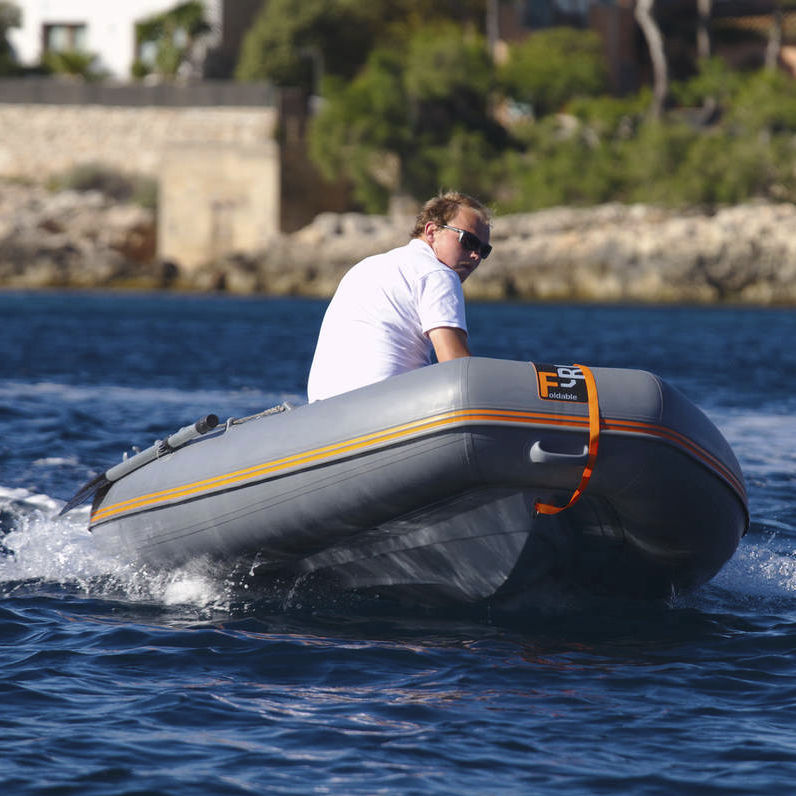 Outboard inflatable boat - F-RIB 330 - F-RIB - rigid / foldable / open
