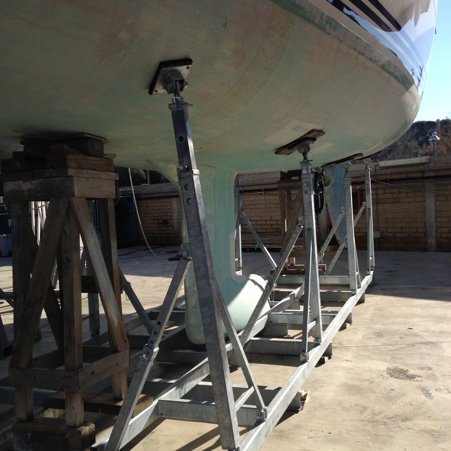 Boat cradle - VBV 20 - fgm tecnology - adjustable