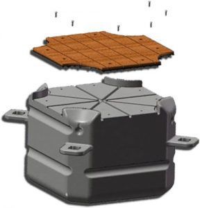 Modular floating dock module - COMBIFLOAT - Hydrofun LTD