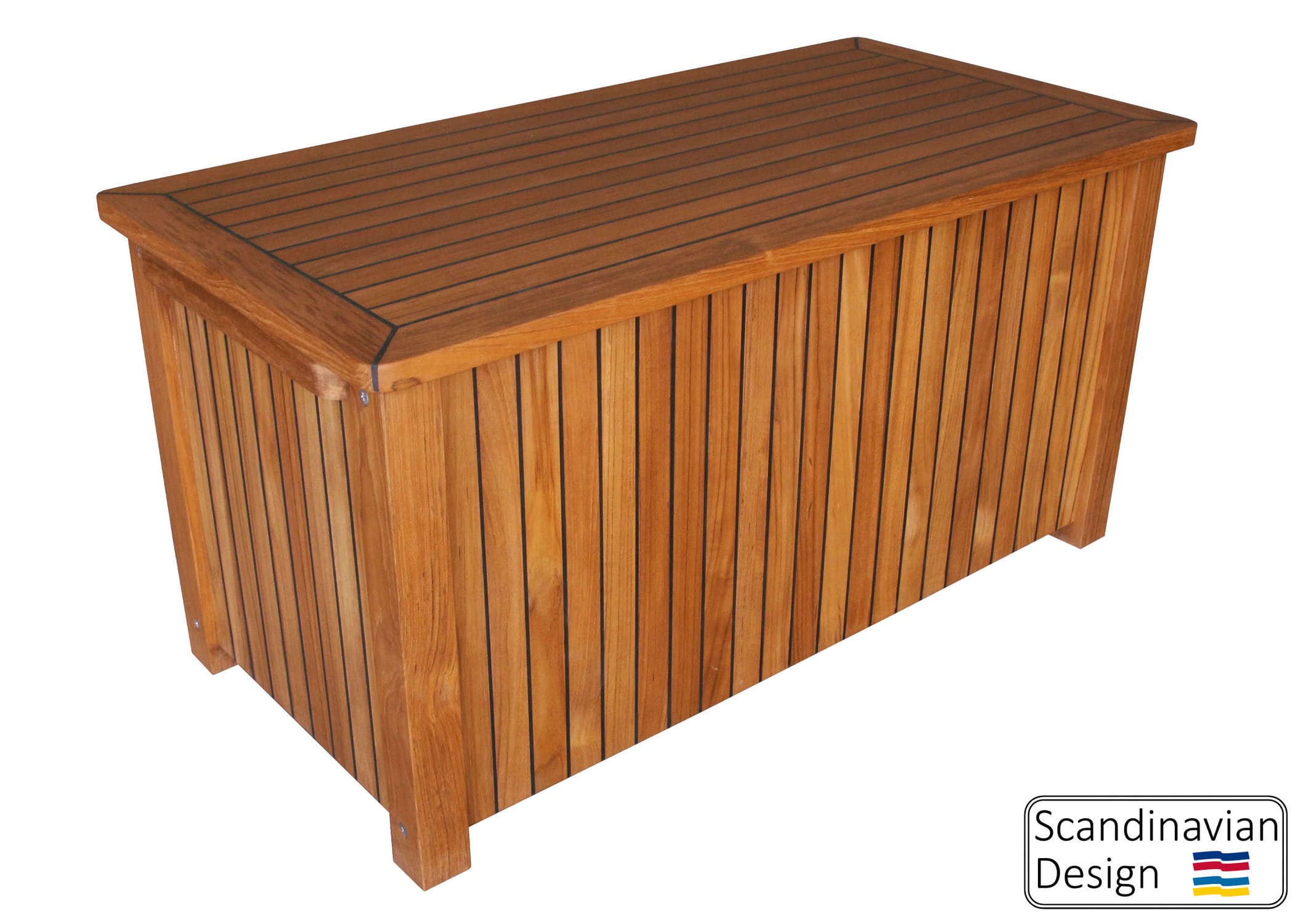 Dock storage box - MMXK090T16 - Eurodesign - teak