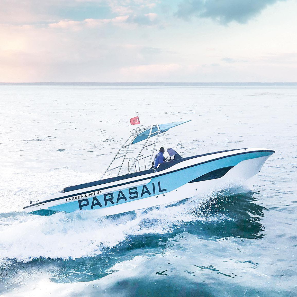 Inboard parasail boat - 36 - MERCAN YACHTING - open / side console ...