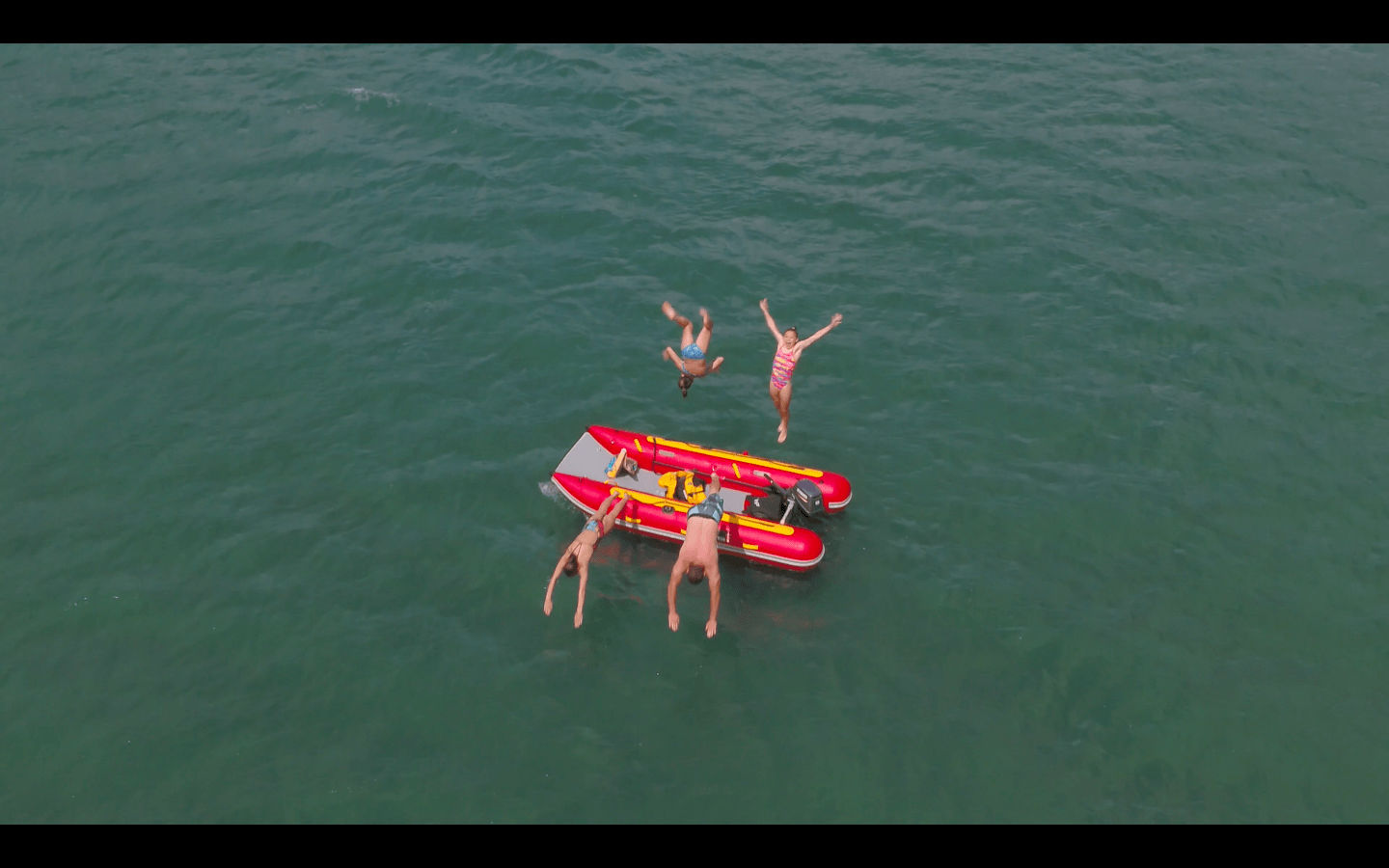 Inflatable catamaran / outboard / foldable / dive - DISCOVERY - True ...