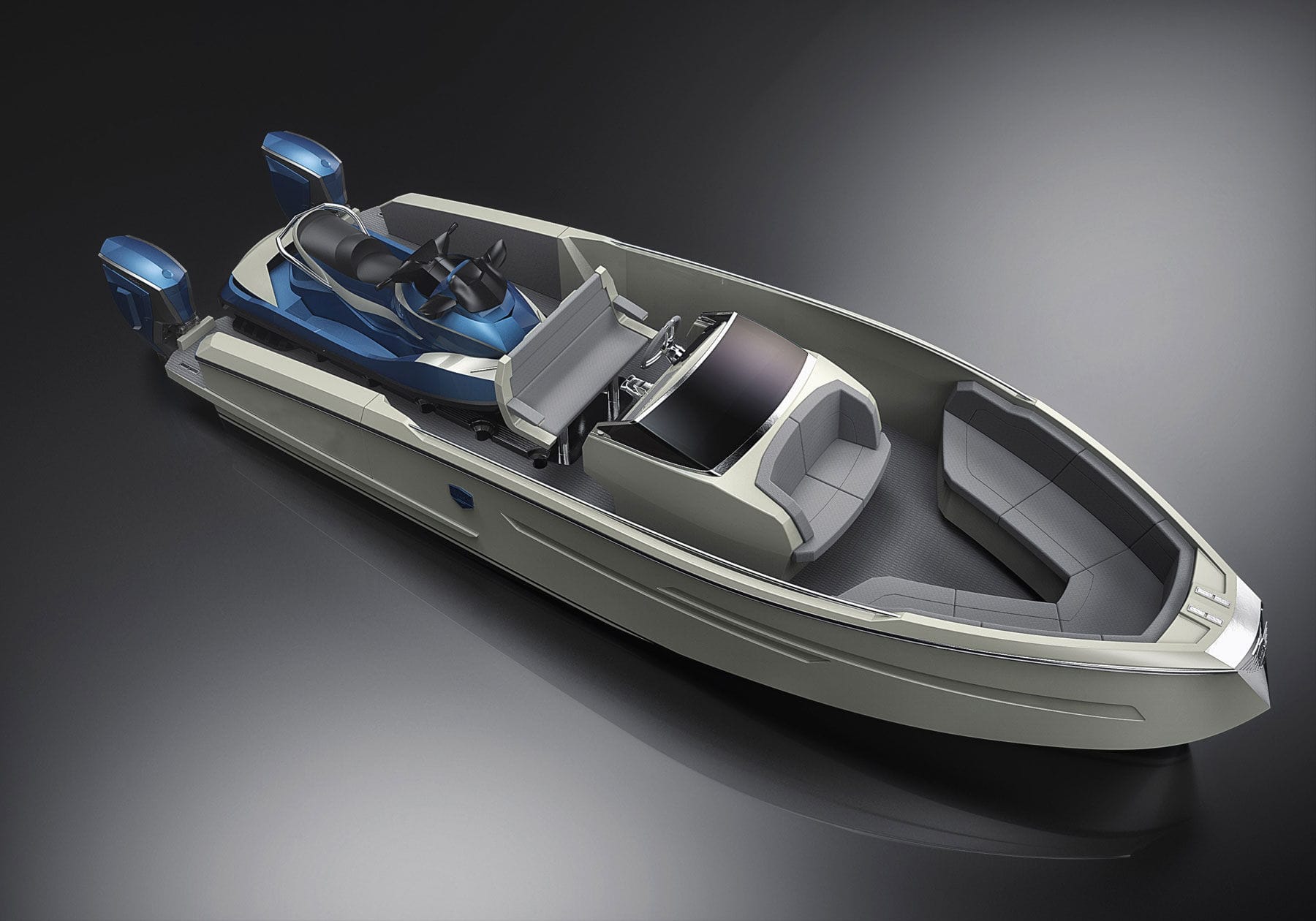 Outboard center console boat - 24 - Icon Craft - twin-engine / center ...