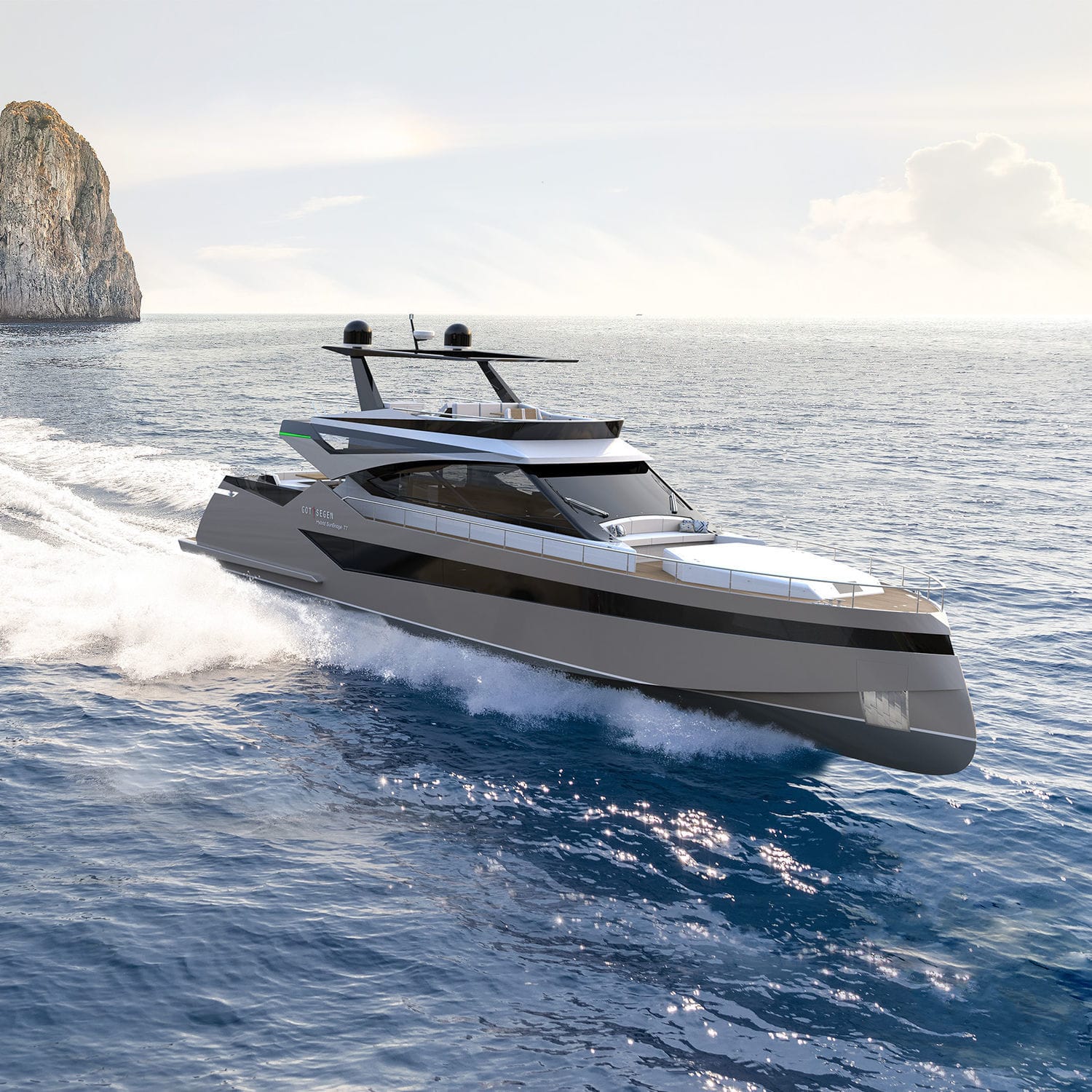 Cruising motor yacht - RIVERA 780 - Kabe Yachts - flybridge / hard-top ...