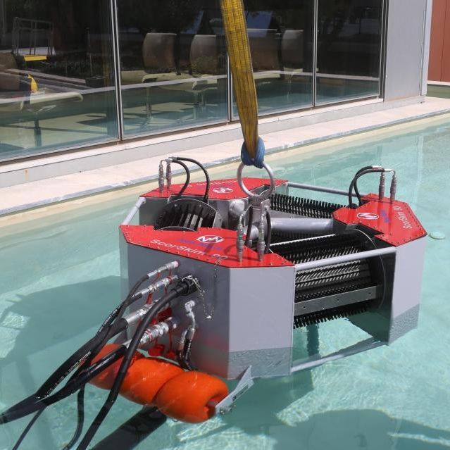 Rotary drum oil skimmer - ScorSkim 90 - New Naval Ltd. - brush / disc ...